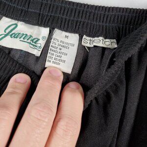 joanna | Skirts | Joanna Long Skirt Black 5 Back Slit Elastic Waist ...